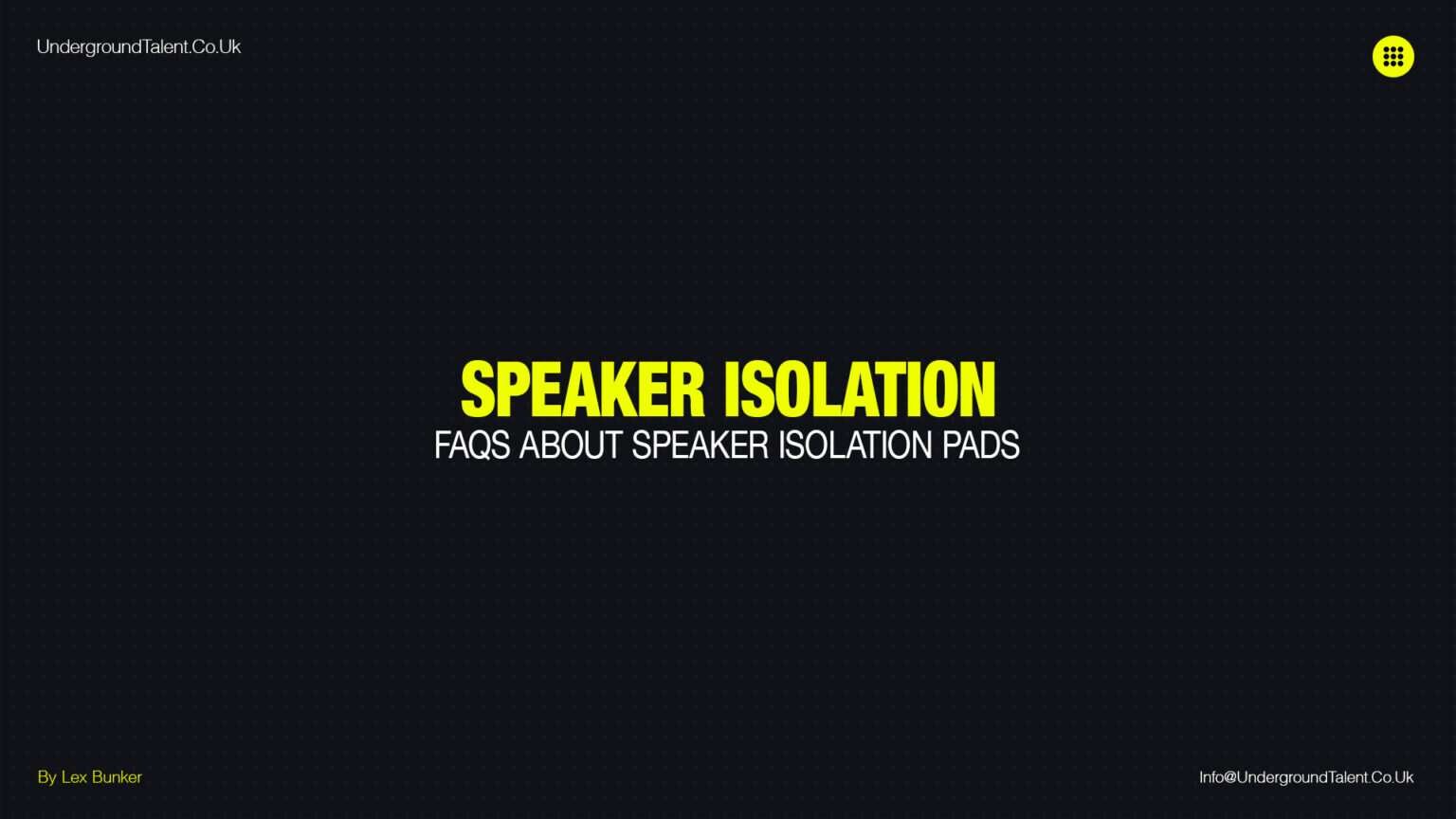Speaker Isolation Pads: 15 FAQs You Should Know